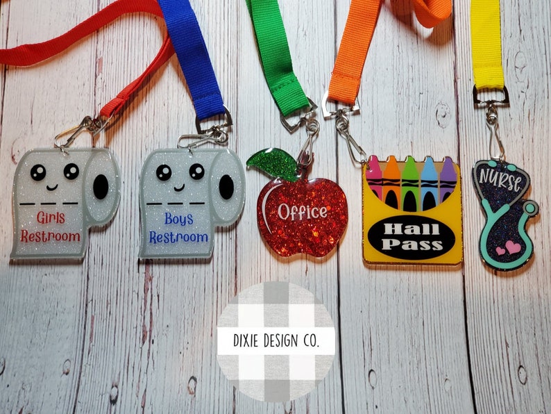 Classroom Hall Passes Hall Pass Teacher Gift Classroom - Etsy