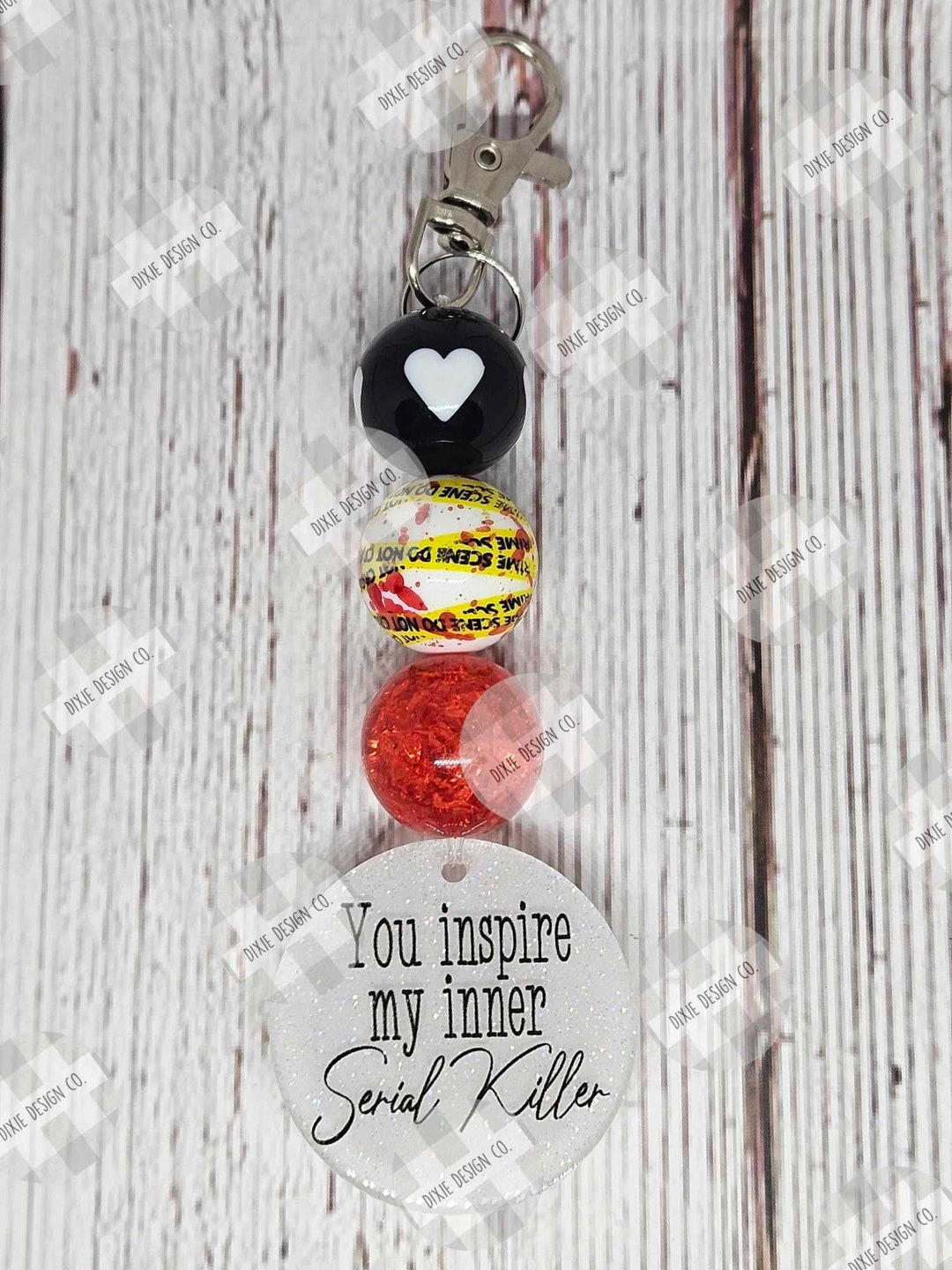 Serial Killer Beaded Keychain, Serial Killer, Killer, Inner Serial ...