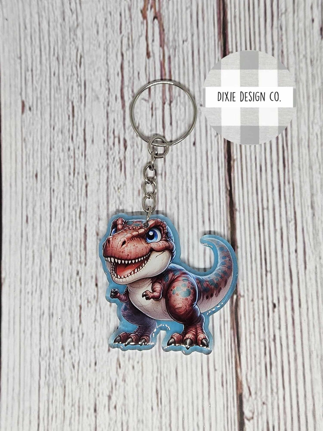 Dinosaur Keychain, Dinosaur, Dinosaur Badge Reel, Badge Reel, Trex, T ...