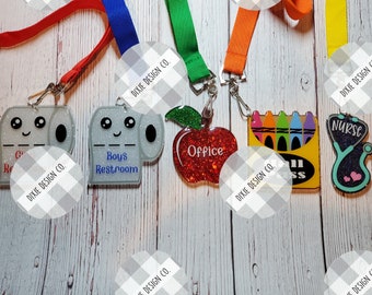 Acrylic Classroom Hall Passes - Etsy