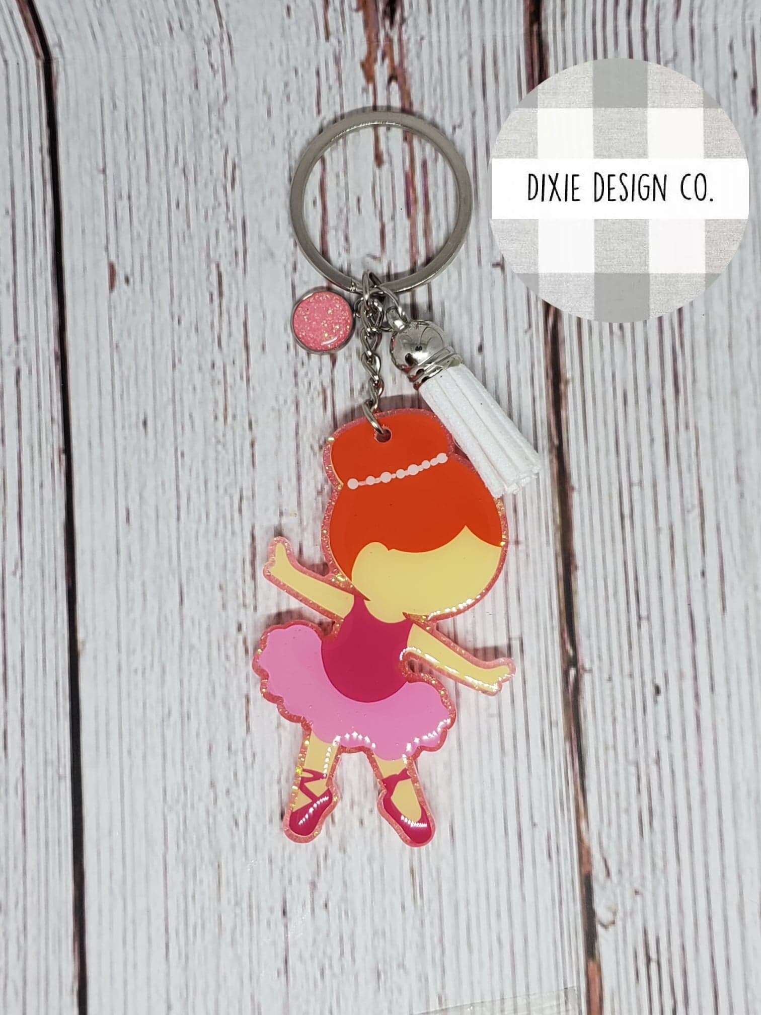 Ballerina Keychain Dancer Keychain Ballerina Ballet - Etsy