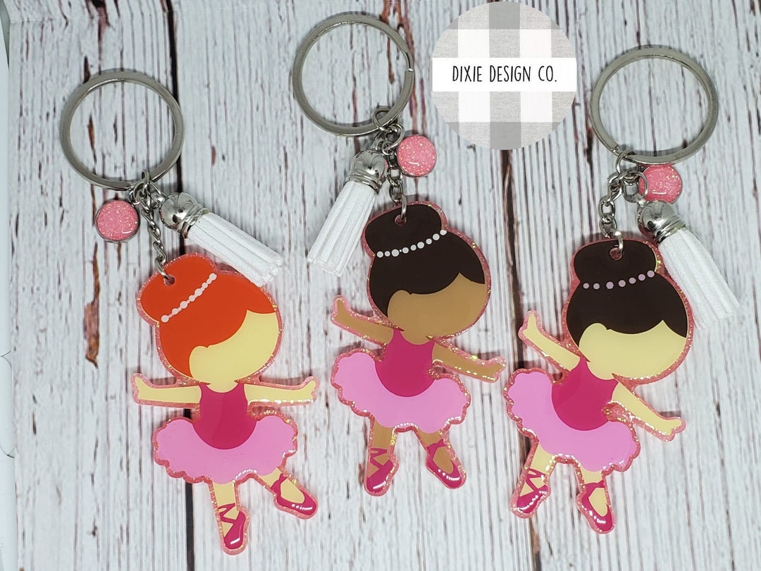 Ballerina Keychain, Dancer Keychain, Ballerina, Ballet Keychain ...