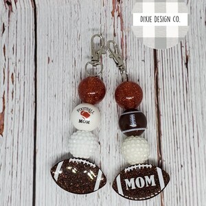 Football Mom Keychain, Football, Football Mom, Sports, Sports Mom ...