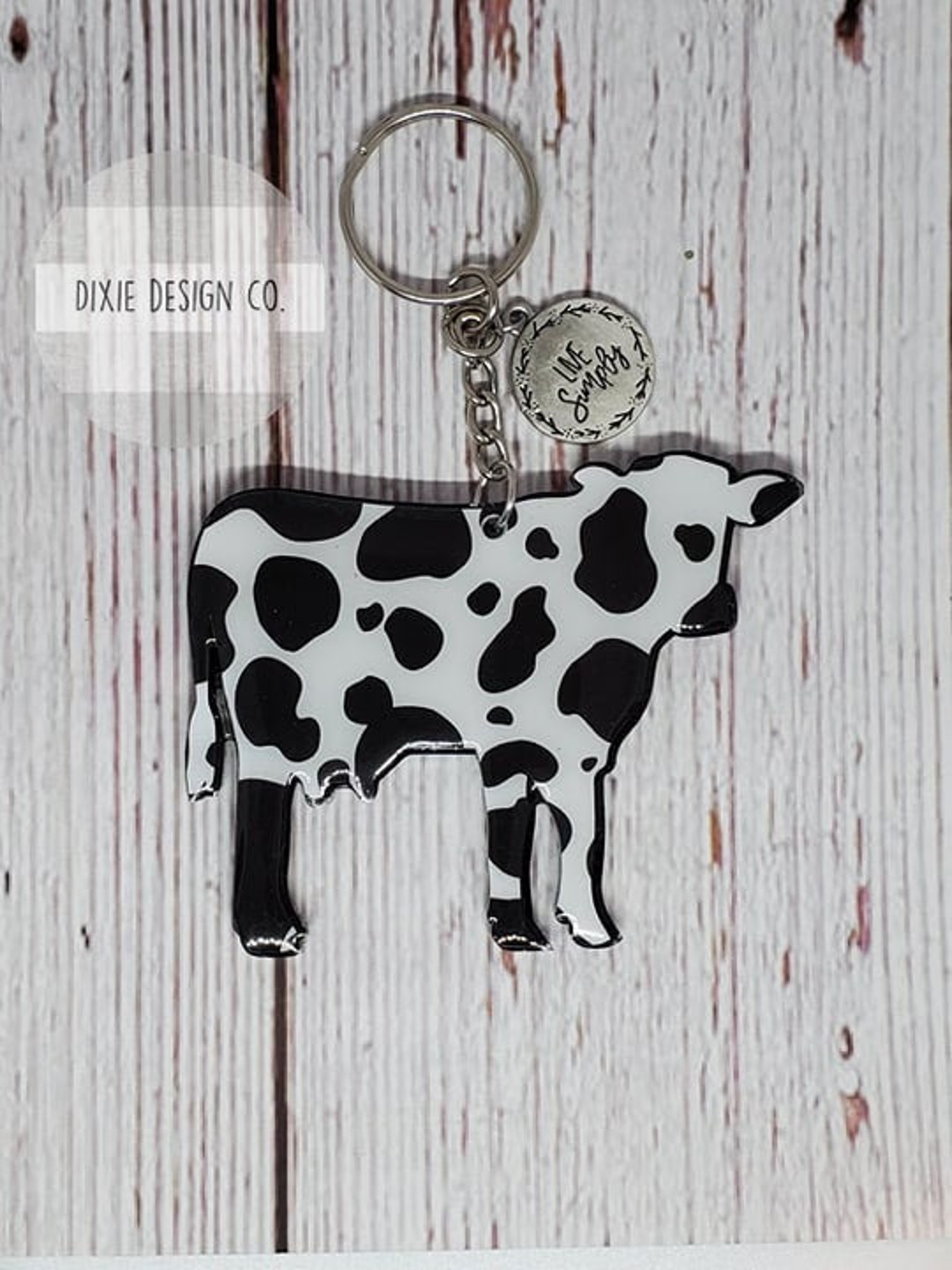 Cow Keychain, Cow, Keychain, Farm Animal, Farm Gift, Friend Gift ...