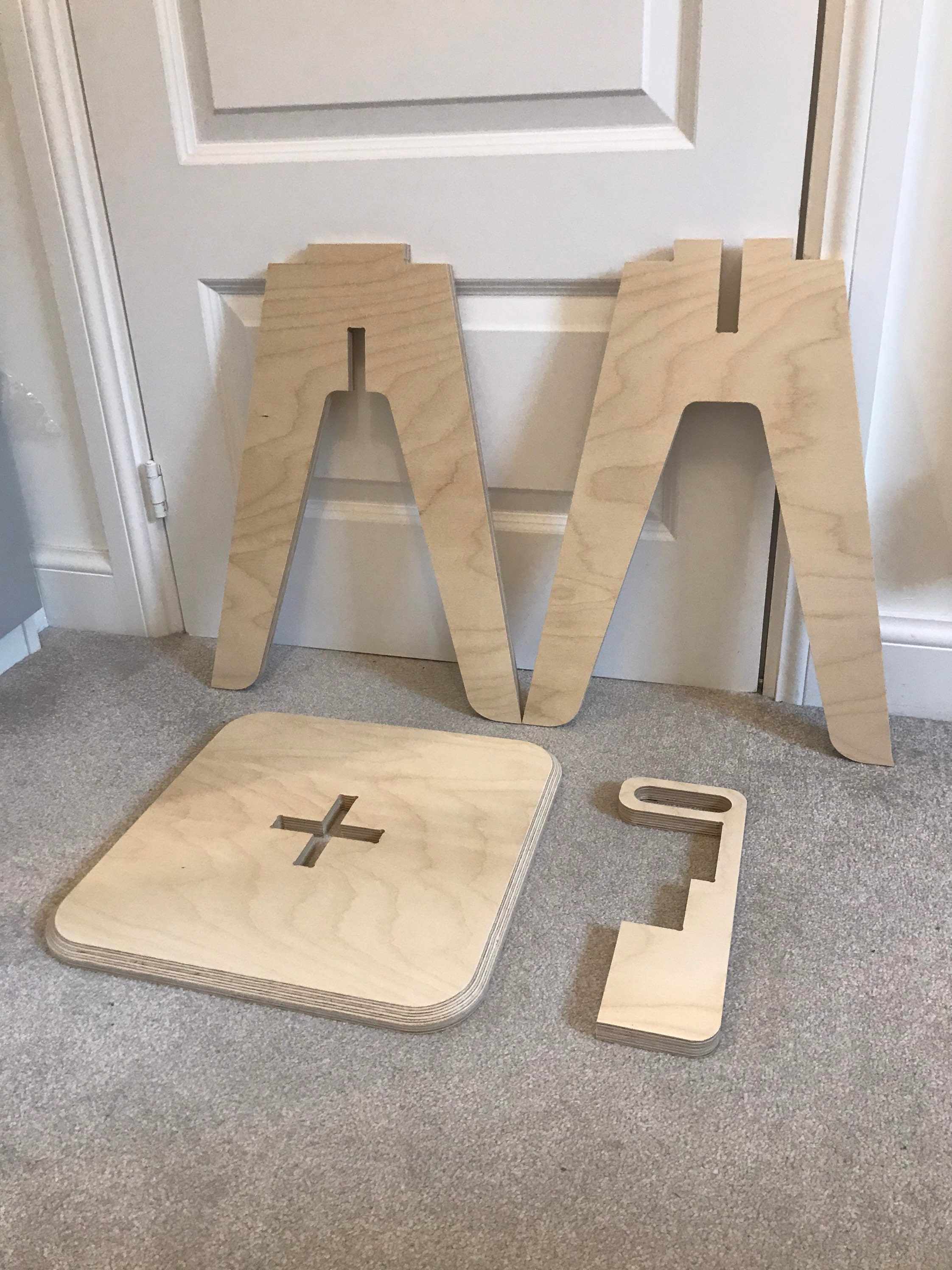 Stool, Collapsible, Plywood Stool, Wooden Chair, Collapsible Stool ...