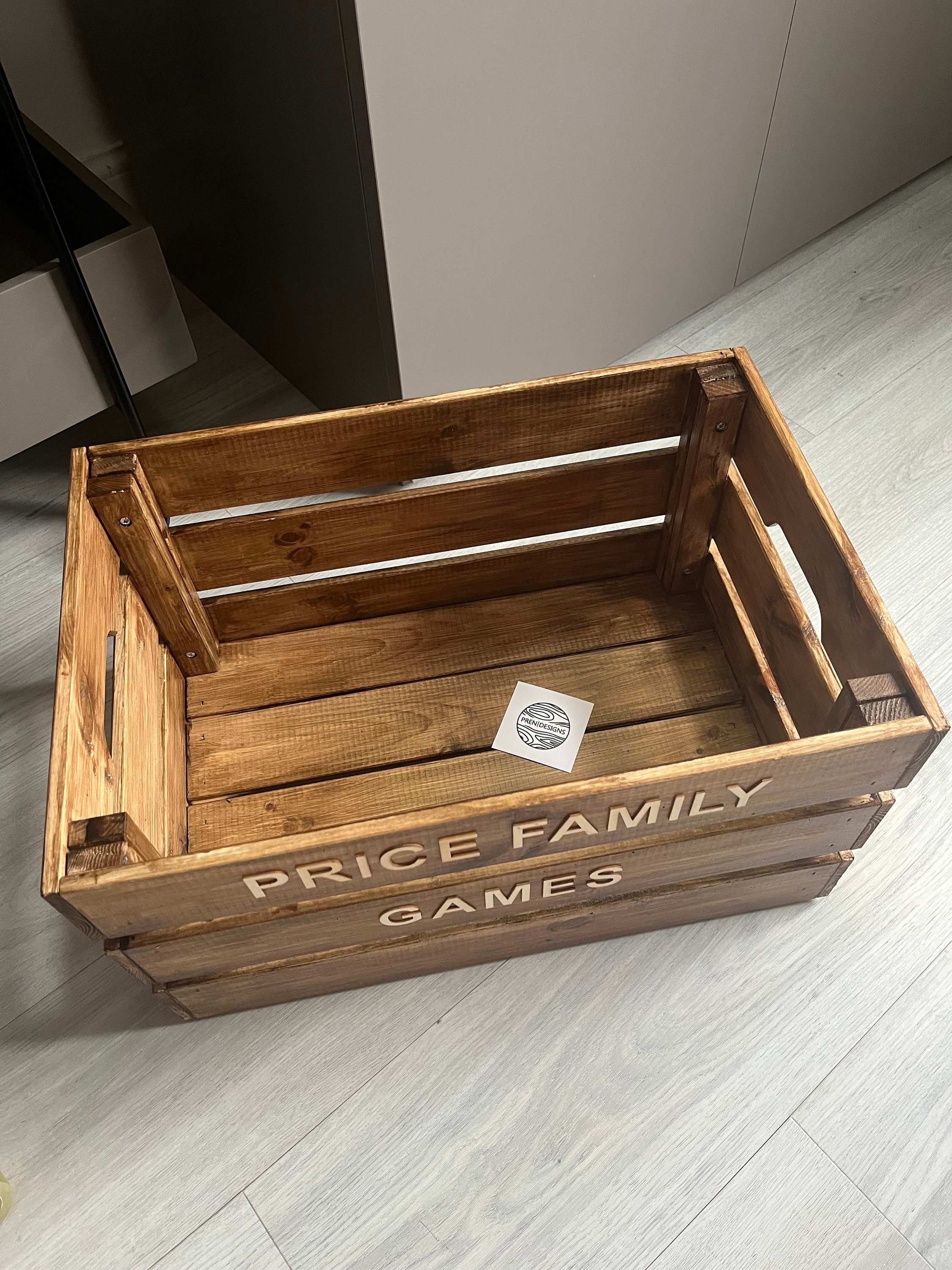 Personalised Crate - Crate - Snack Crate - Wooden Crate - Father's Day ...