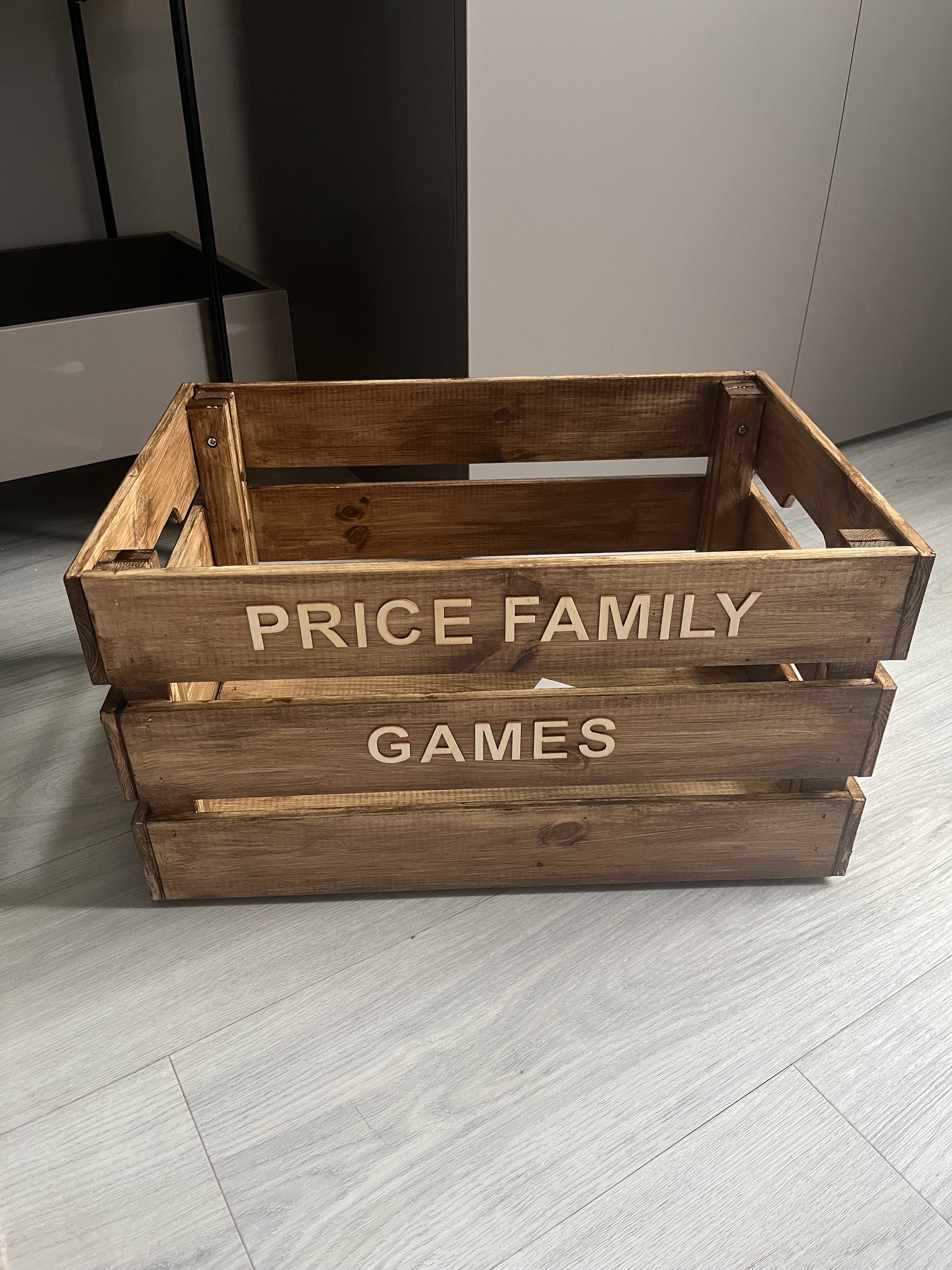 Personalised Crate - Crate - Snack Crate - Wooden Crate - Father's Day ...