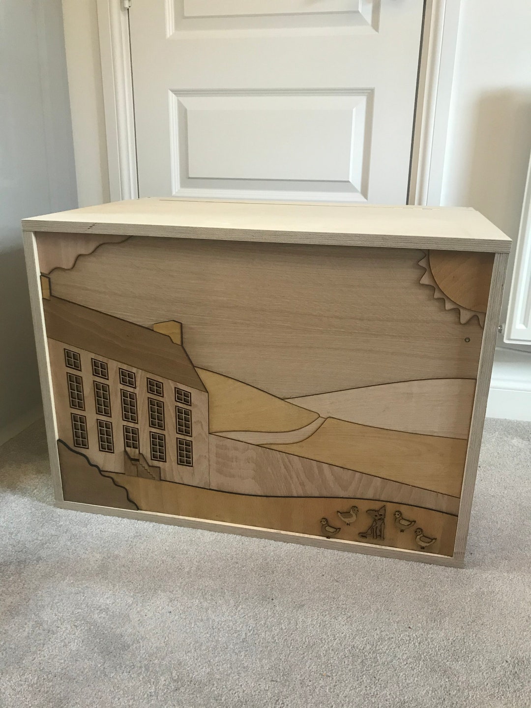 Toy Box, Wooden Toy Box, Craft Storage, Wooden Box, Kids Toy Box ...