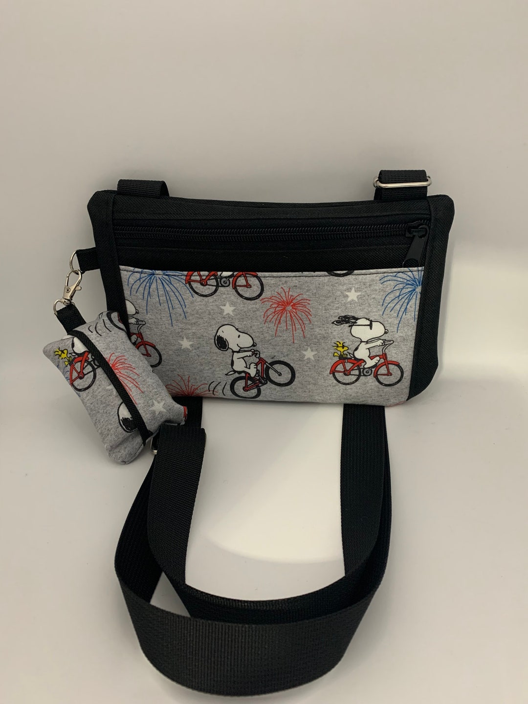 Snoopy Dog Walking Cell Phone Crossbody Bag With Poop Bag Holder - Etsy