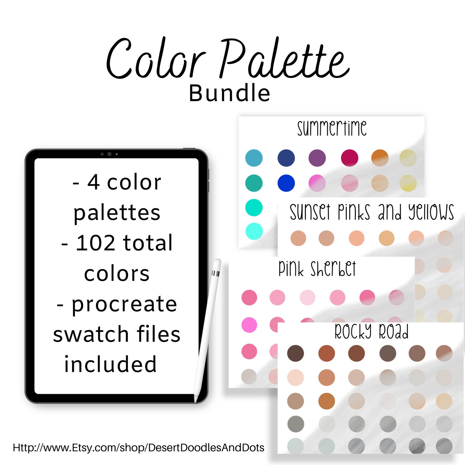 Color Palette Bundle Procreate Color Palette Bundle - Etsy