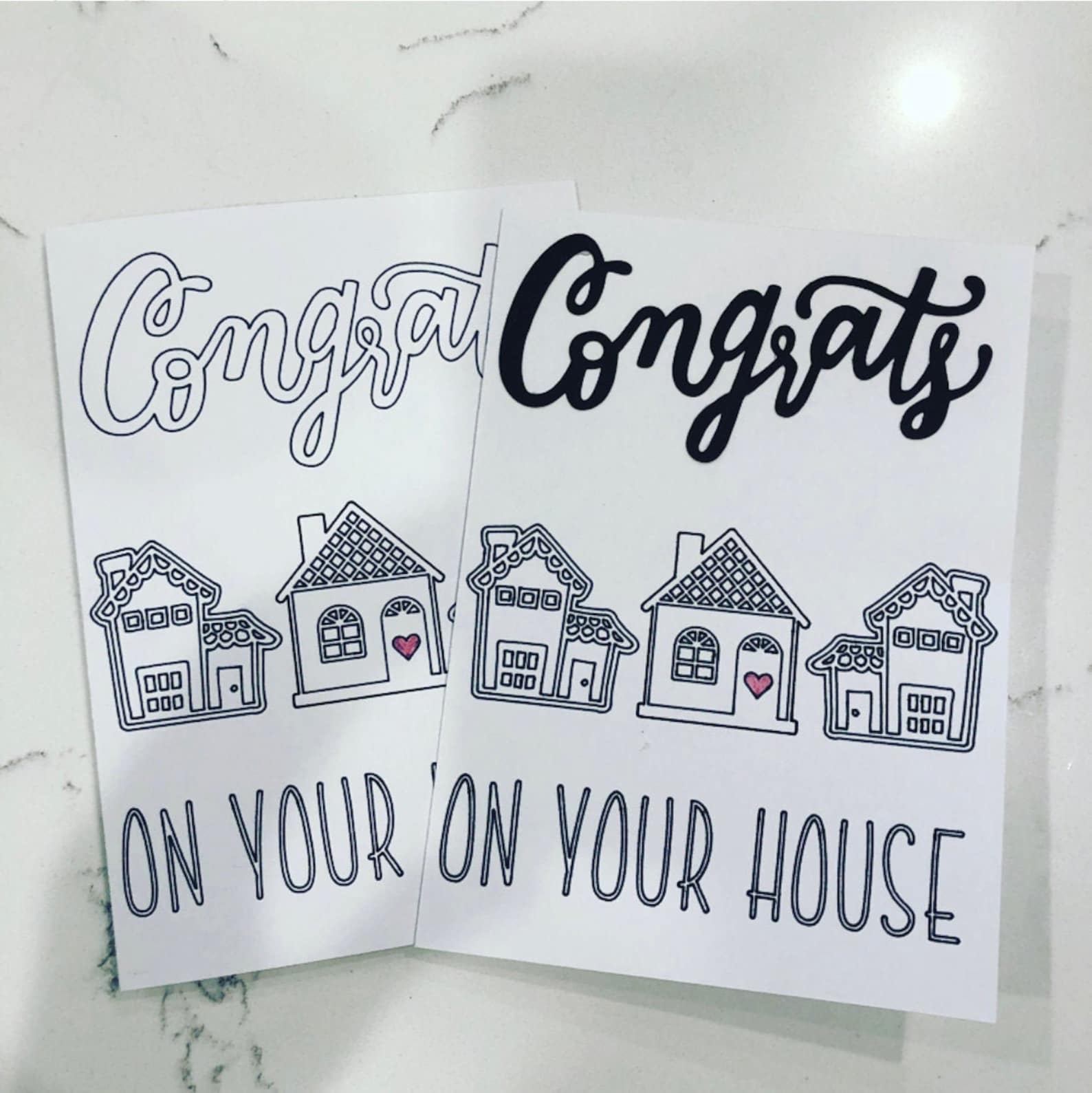 Congrats on Your Move // New House Card // Housewarming Card // House ...