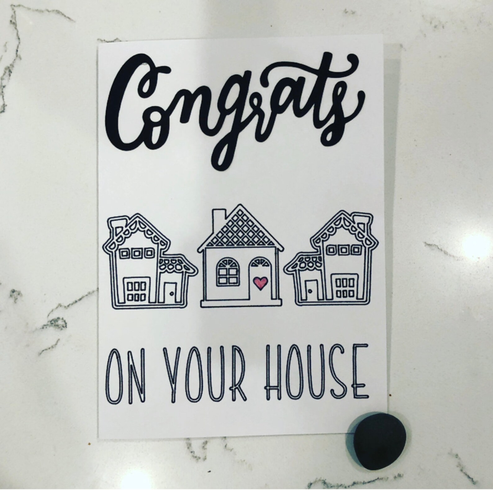 Congrats on Your Move // New House Card // Housewarming Card // House ...