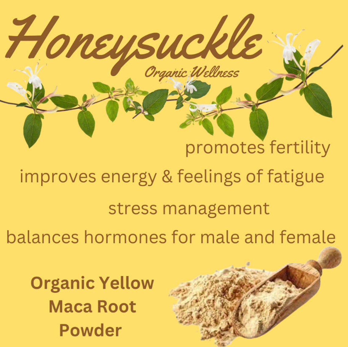 Organic Yellow Maca Root Powder - Etsy