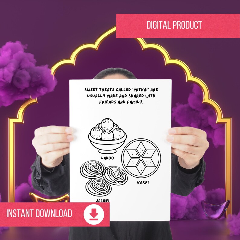 Diwali Coloring Pages: Facts & Activities for Kids (6 Printable A4 ...