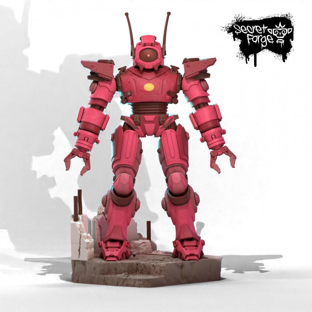 Nuke 75mm / 120mm Robot Statue - Etsy