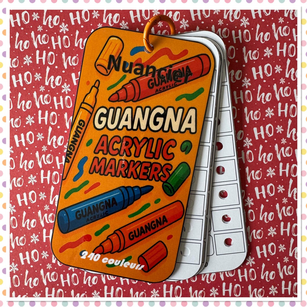 Guangna 240 Color Chart - Numbered Color Chart - Etsy Canada