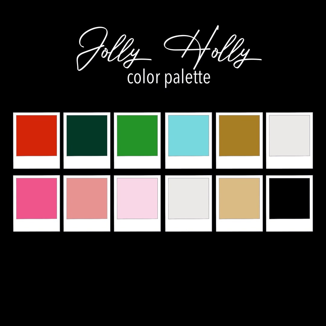 Jolly Holly Procreate Color Palette - Etsy Jolly Holly Procreate Color Palette - Etsy