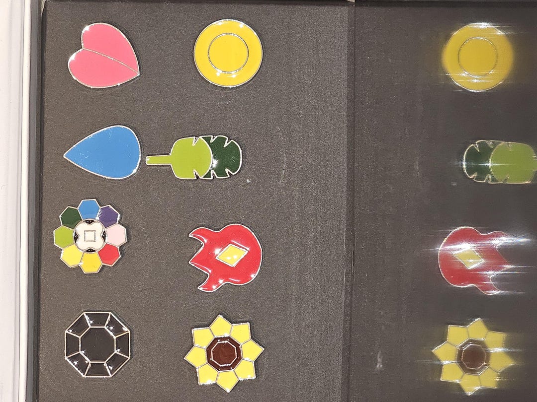 Poke Trainer Gym Badges - Etsy