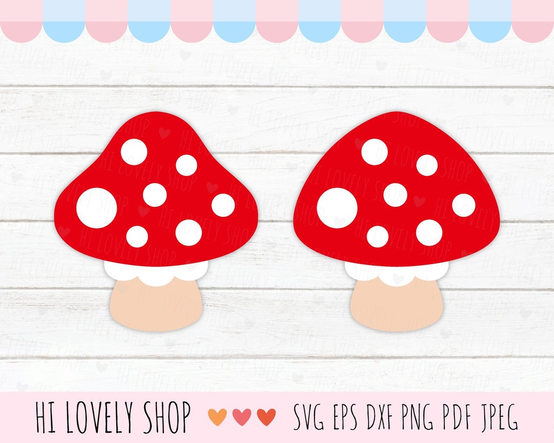 Hongo SVG PNG de hongos Hongos SVG Halloween Svg Botánico - Etsy España