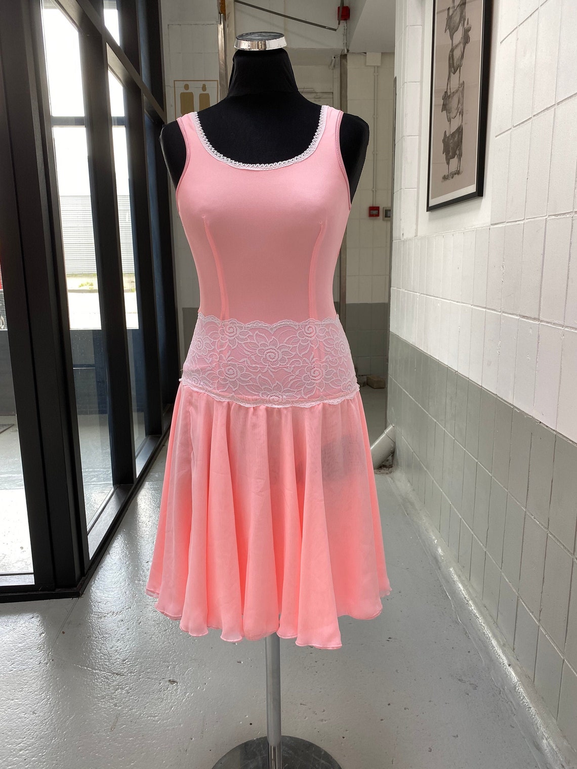 Pink Dress, Dance Costume, Iceskating, Jazz, Salsa, Latin, Rhythm Dance ...