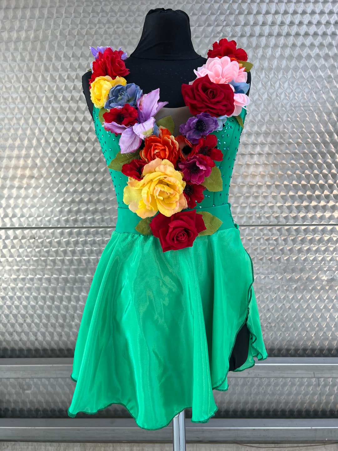 Flower Costume for Salsa, Latin, Ice Skating, Dance, Jazz , Body and ...