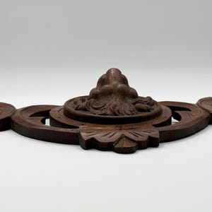 Antique Carved Walnut Lion Head Crest, Applique, Cartouche - Etsy