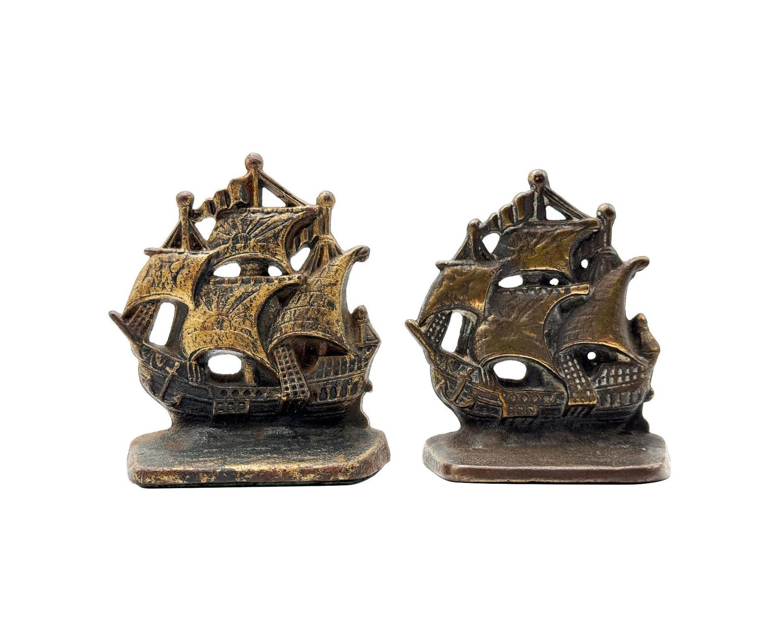1920s Sailing Ship Bookends - Etsy