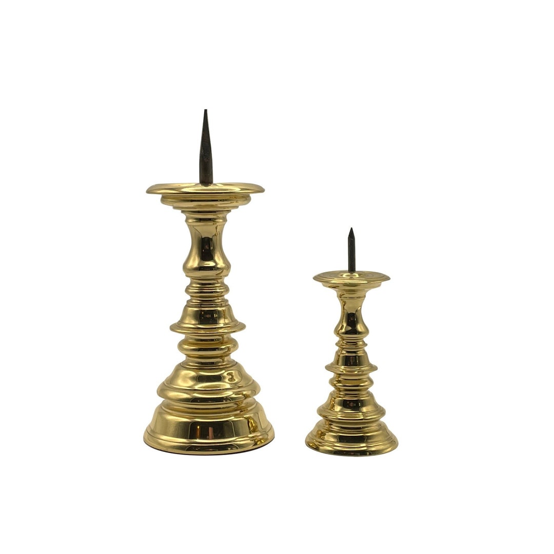 2 Baldwin Brass Pricket Candle Sticks - Etsy