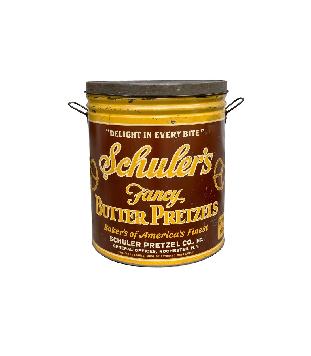 1940s Schuler's 5 Lb Fancy Butter Pretzel Tin - Etsy