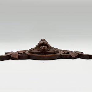 Antique Carved Walnut Lion Head Crest, Applique, Cartouche - Etsy