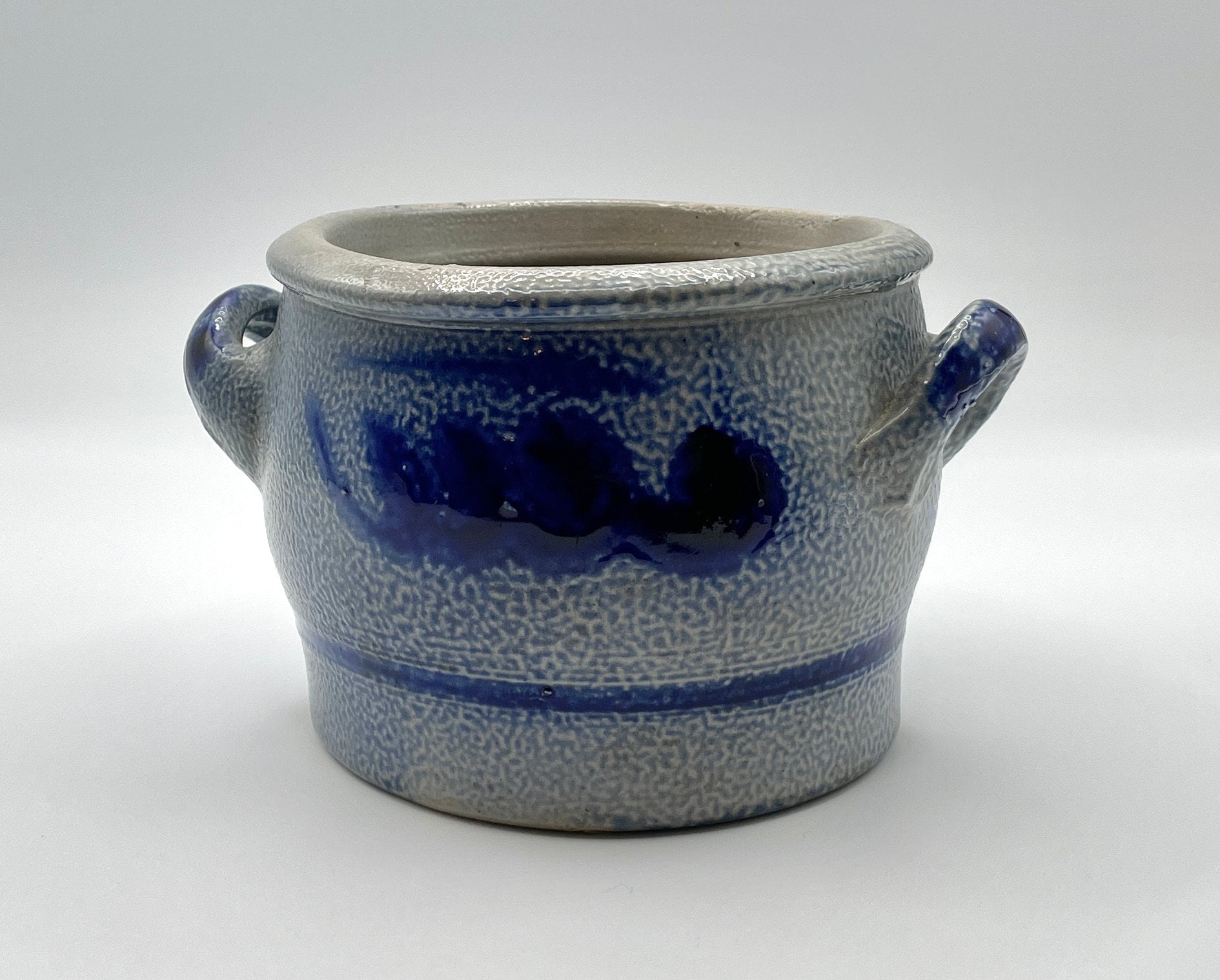 German Westerwald Cobalt Decorated Salt Glaze Small Crock - Etsy
