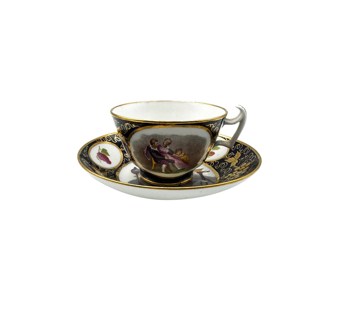 Georgian New Hall Bone China Tea Cup and Saucer Pattern 1277 Circa 1815 ...