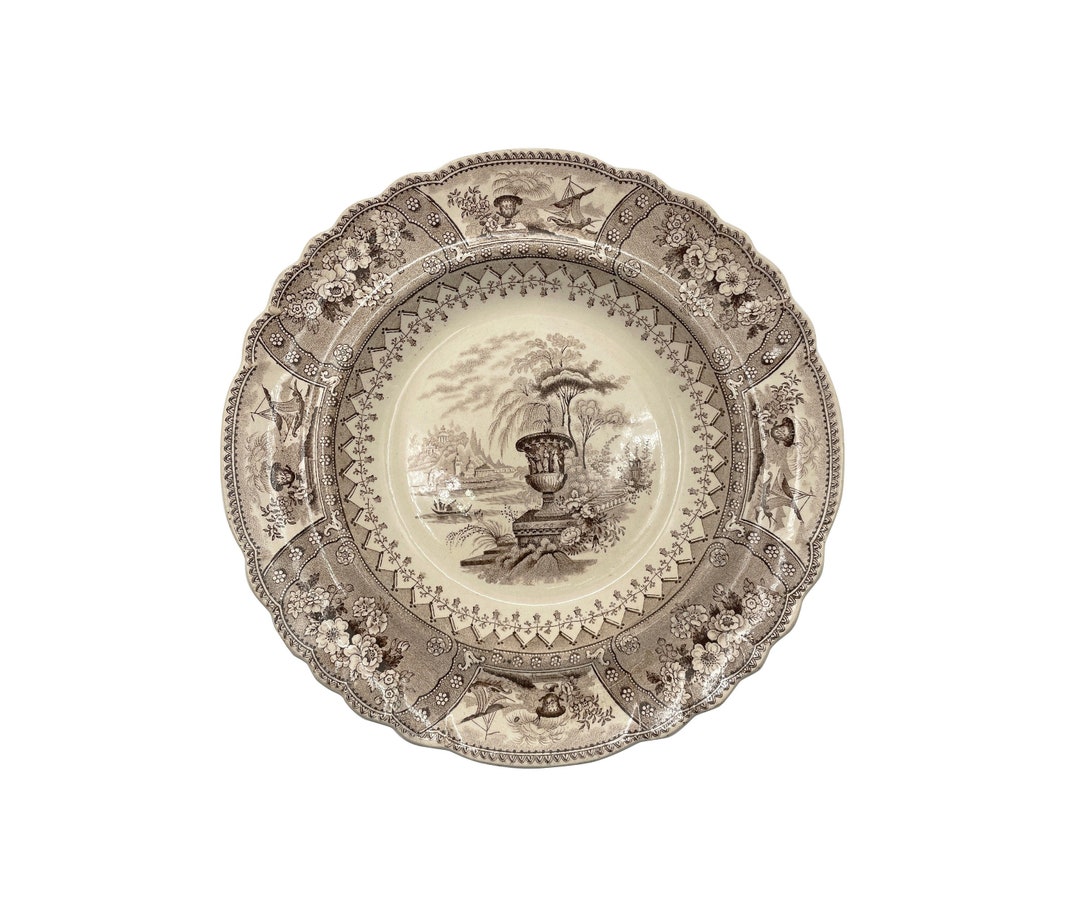 T. Mayer Stoke Upon Trent Canova Pattern Transferware Soup Plate - Etsy