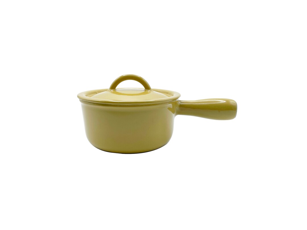 Vintage Yellow Citron Descoware Lidded Sauce Pot - Etsy