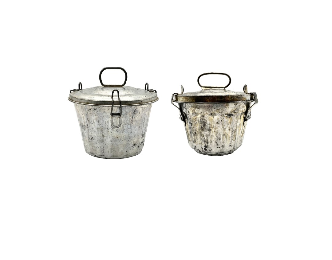 Antique Tin Steamed Pudding Molds - Etsy