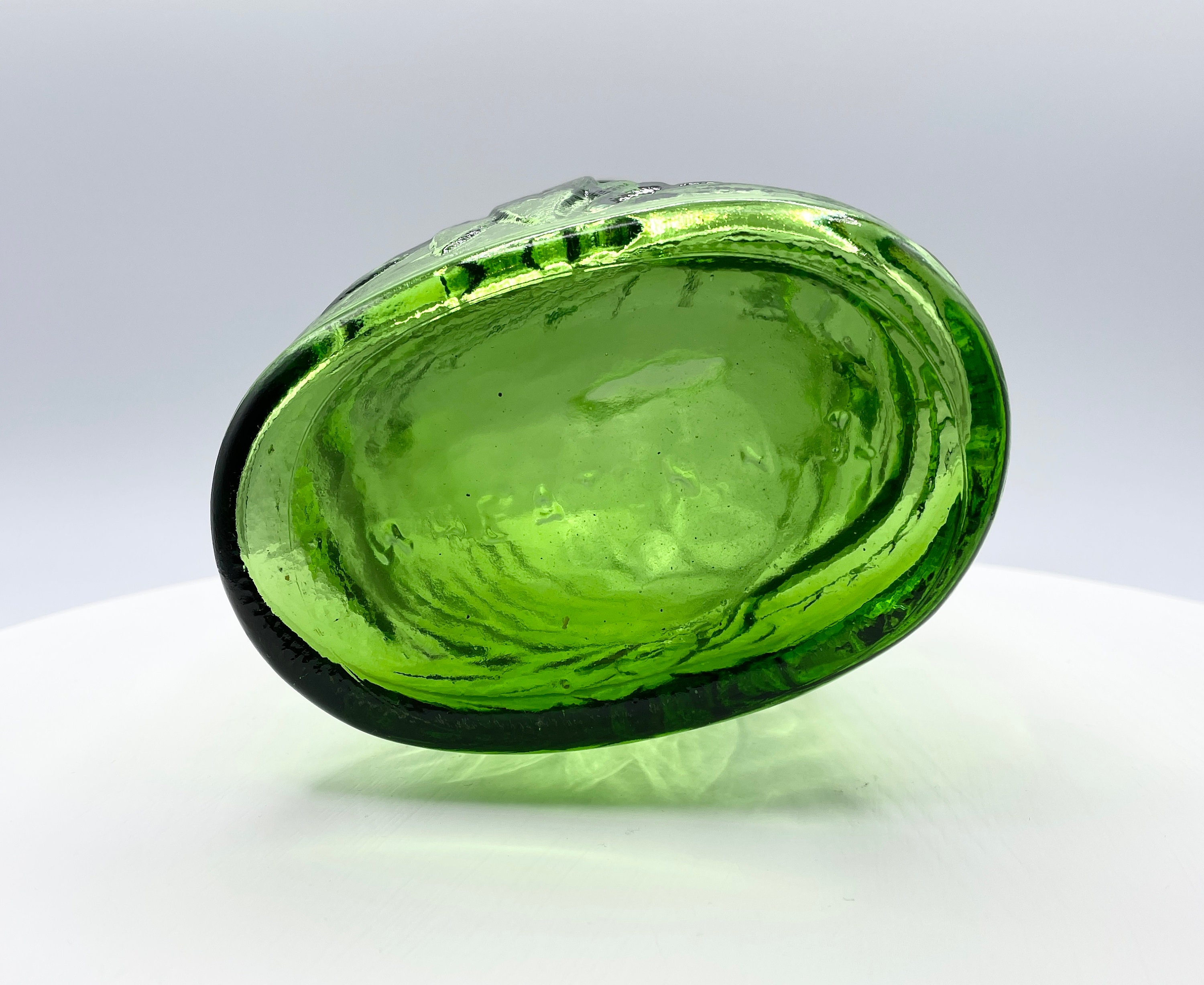 Green Glass Wheaton Native American Head Bank - Etsy