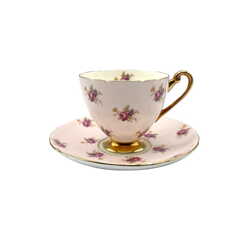 Pink Flower Tea Cup - Etsy