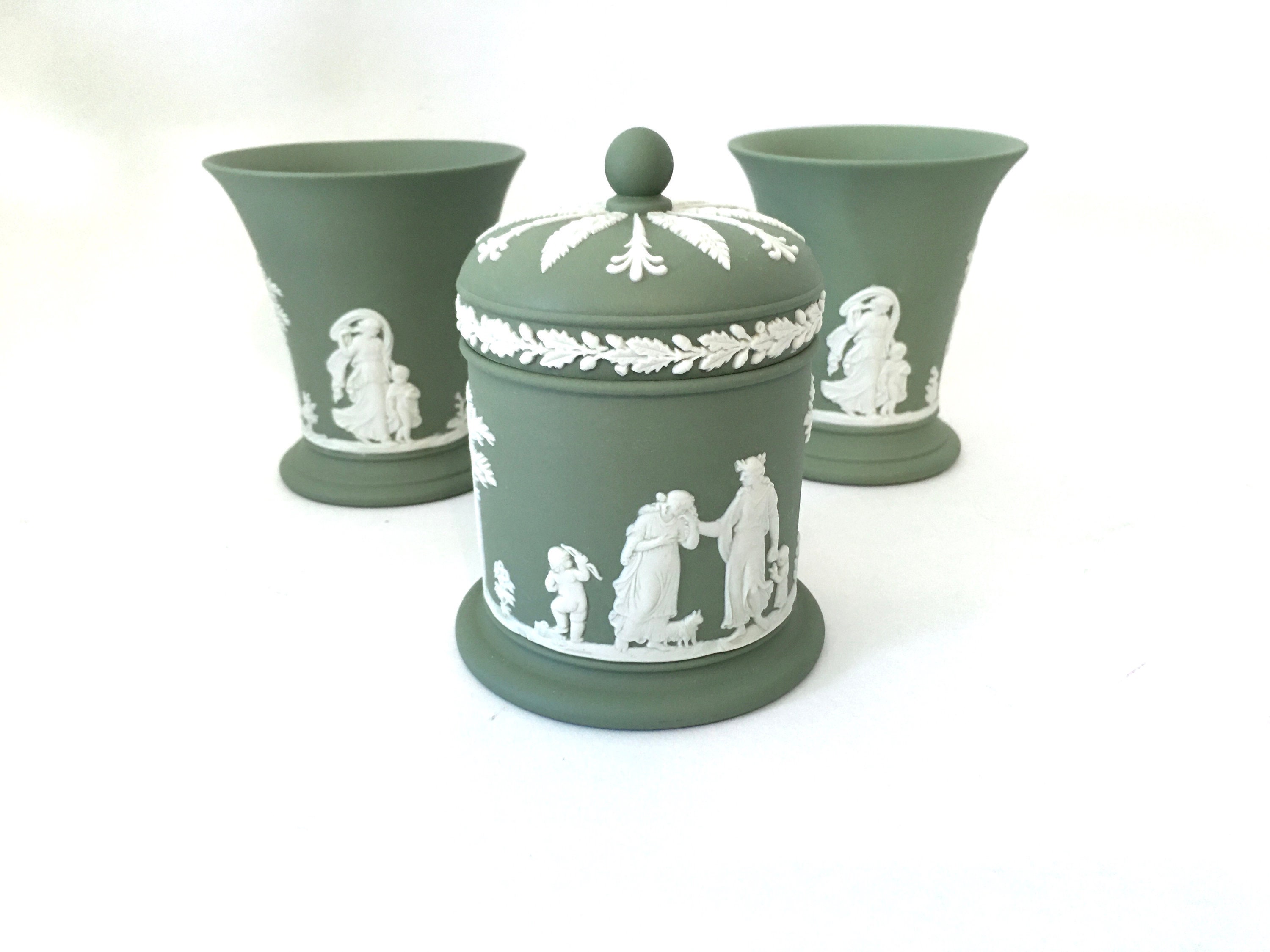 3 piezas de Wedgwood Jasper Ware | Etsy