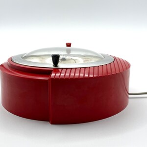 Red Telechron Minitmaster Round Electric Clock - Etsy