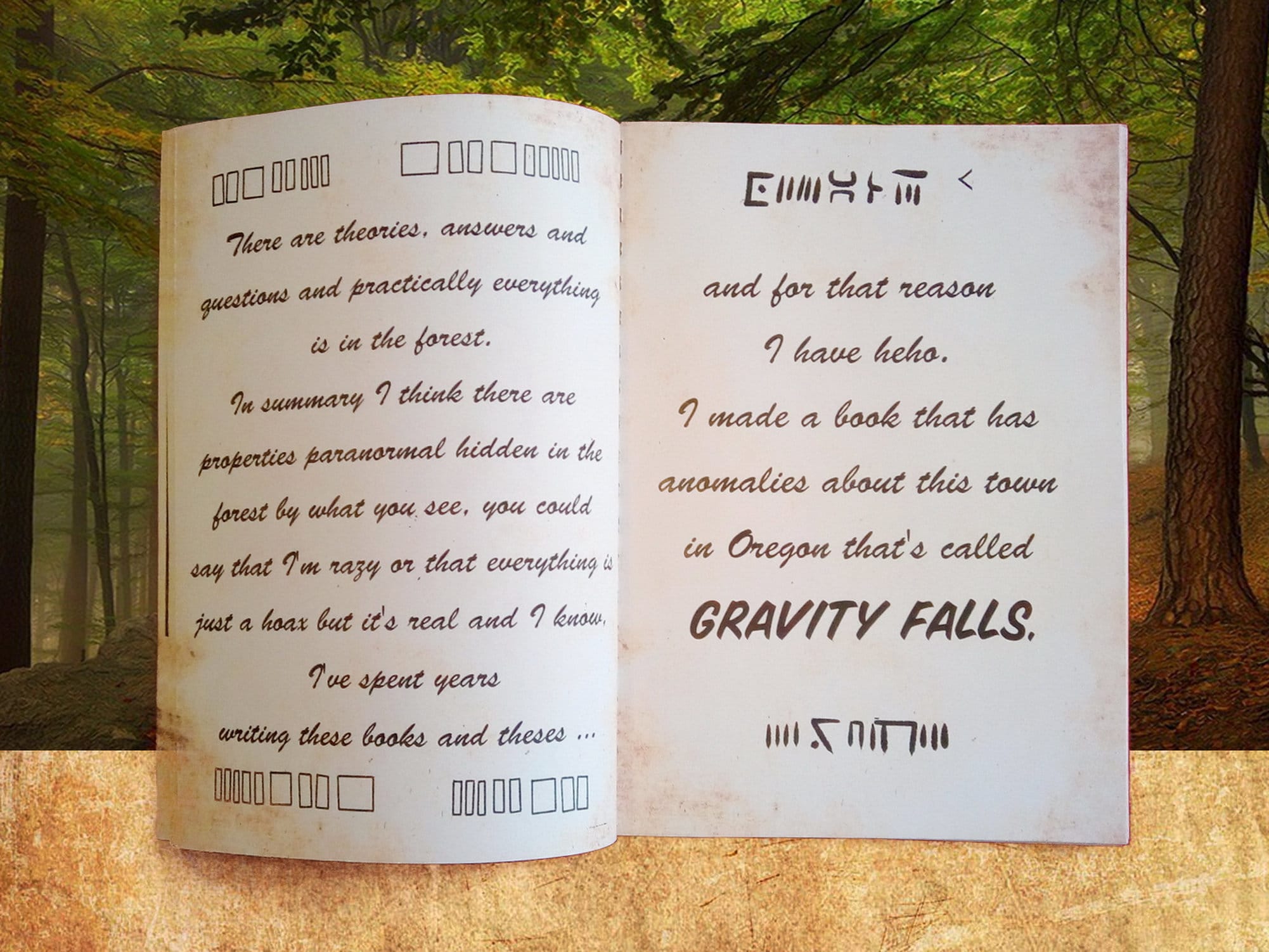 Gravity Falls Journal 1-2 Unofficial Big Size English Hard - Etsy Australia
