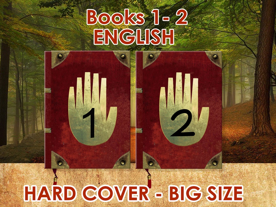 Gravity Falls Journal 1-2 Unofficial, Big Size, English, Hard Cover ...