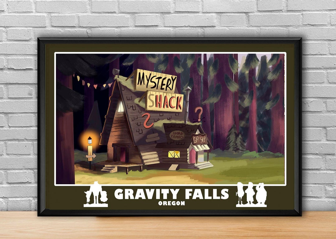 GRAVITY FALLS POSTER, Gravity Falls Print, Gravity Falls Frame, Gravity ...