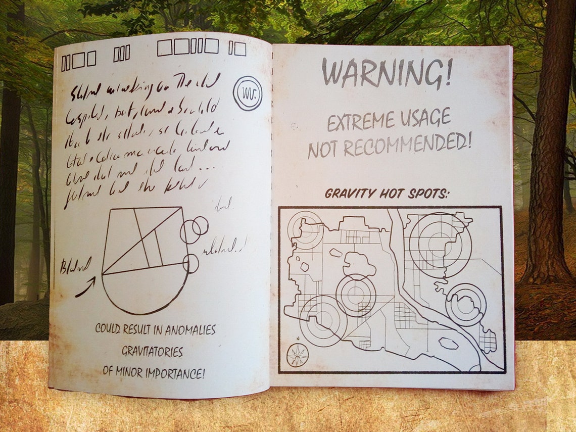 Gravity Falls Journal 1-2-3 Unofficial Big Size English - Etsy