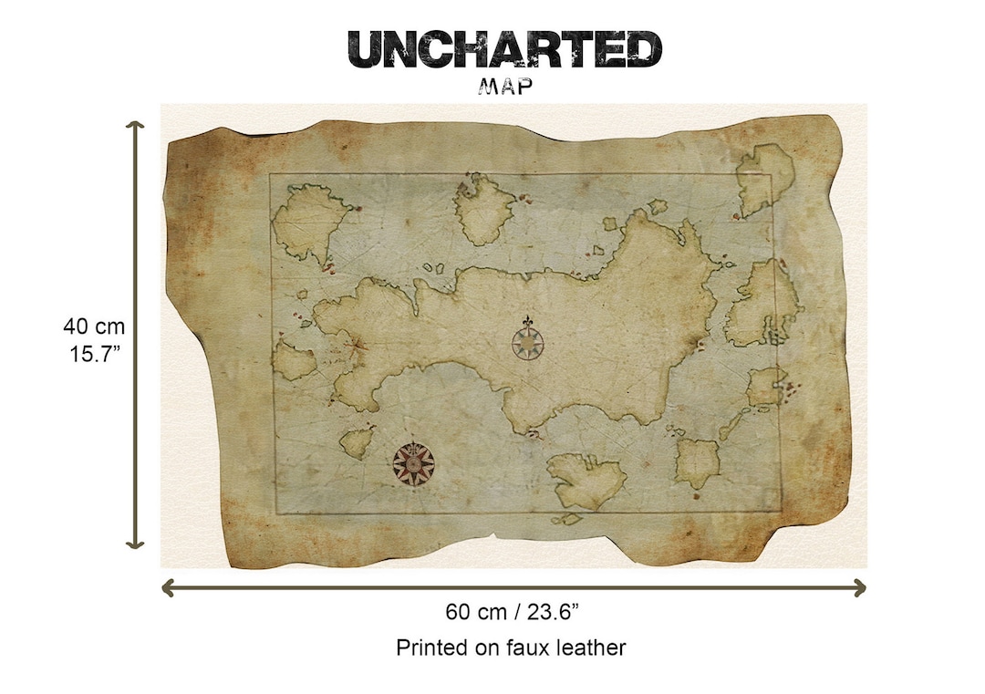 UNCHARTED MAP Uncharted Movie Uncharted Poster Historical - Etsy