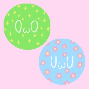 Owo, Uwu Buttons - Etsy