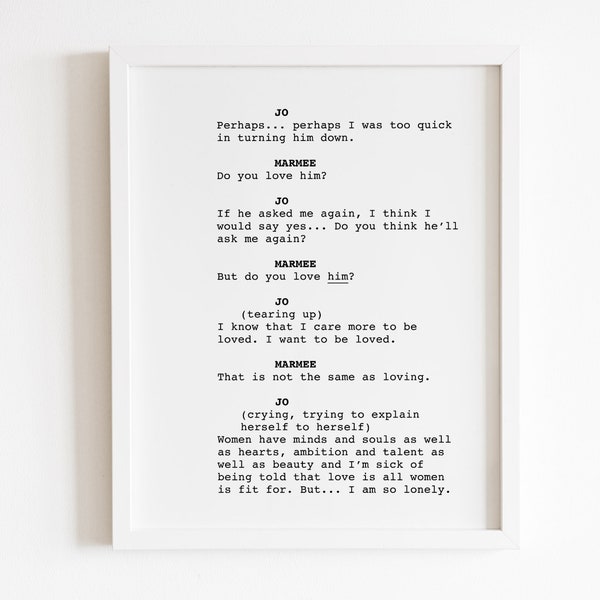 Little Women Script Posters - Etsy