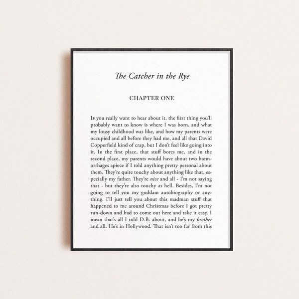 Jd Salinger Quotes - Etsy