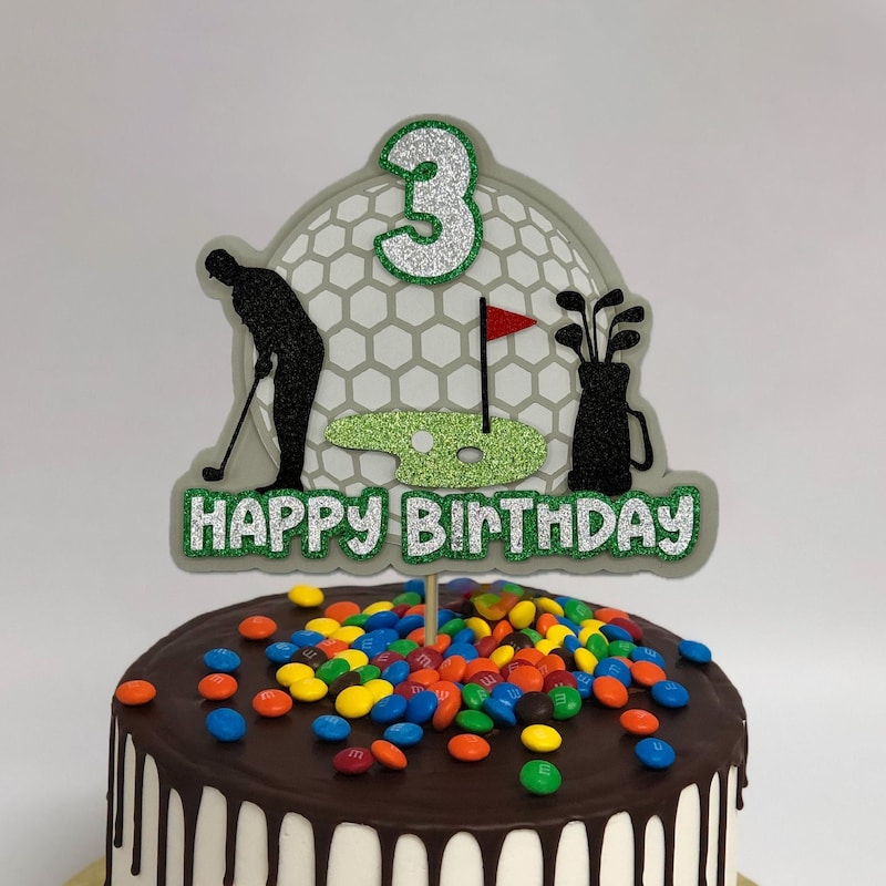 Golf Cake Topper - Etsy