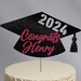 Personalized Graduation Cake Topper | Custom 2025 Congrats Cake ...