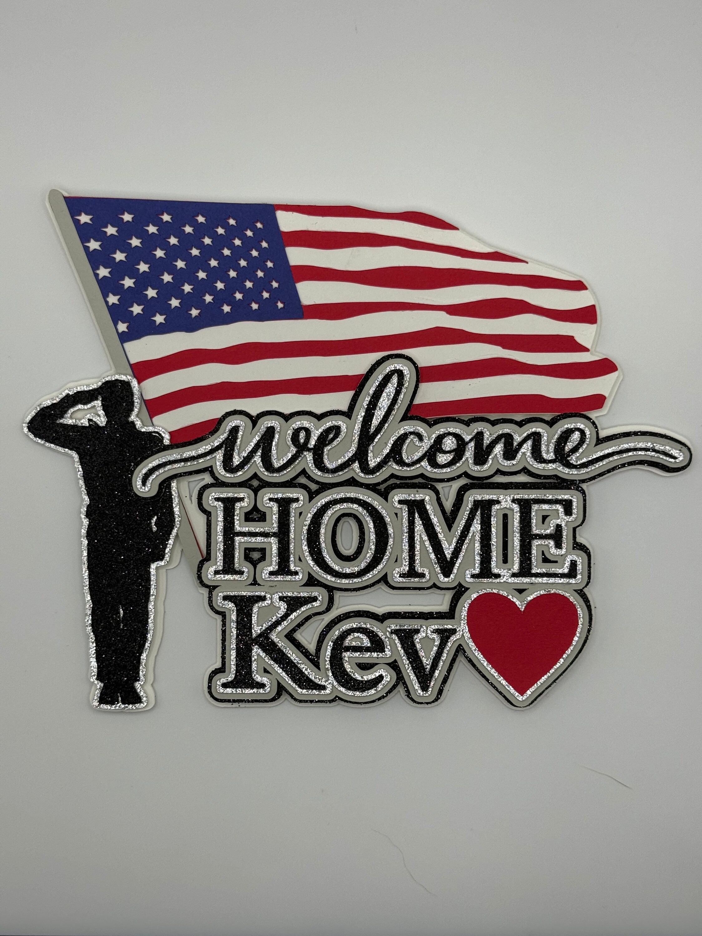 Welcome Home Cake Topper | Military Cake Decoration | Army | Marines ...